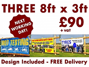 Banners Tunstall - Printed Banners Tunstall Next Working Day | HFE Signs