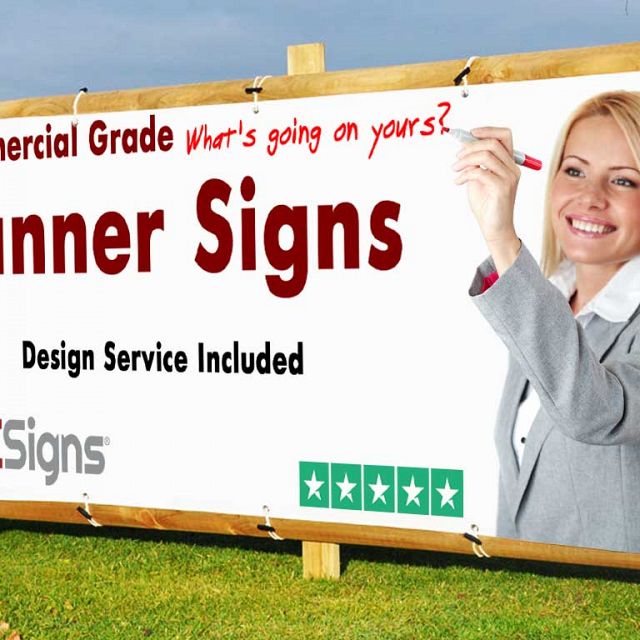 Commercial Banner Signs | Printed Outdoor PVC Banner Signs - HFE Signs