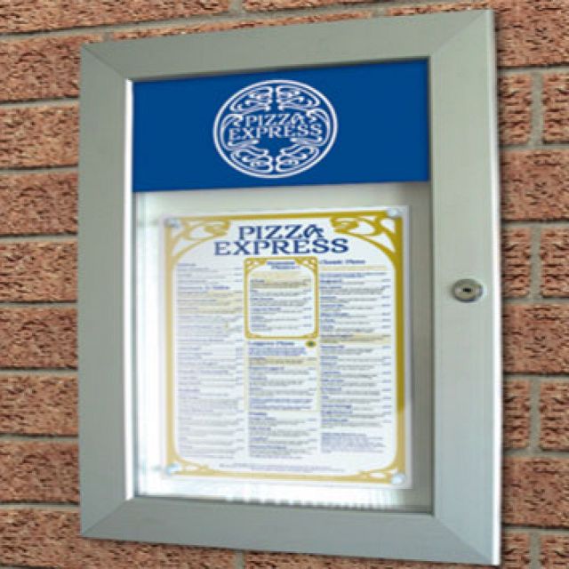 Menu Display Case & Boards, Wall Mounted Poster Display UK | HFE
