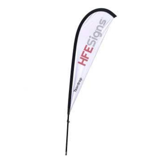 Quill Teardrop Flags 5.5m Pole Size | HFE Signs