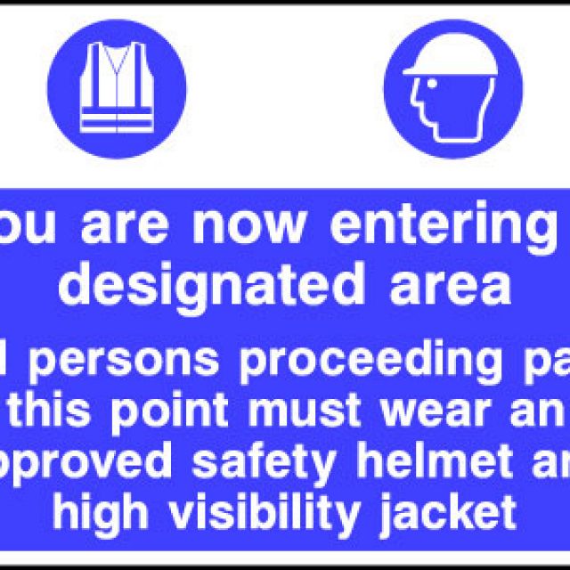 Designated Area Sign | HFE Signs & Banners