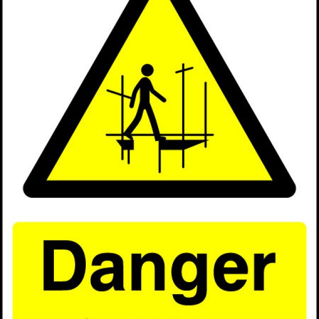 Danger Scaffolding Sign | HFE Signs & Banners