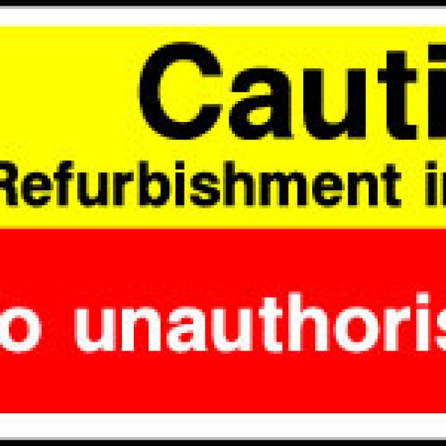 Refurbishment Sign | HFE Signs & Banners