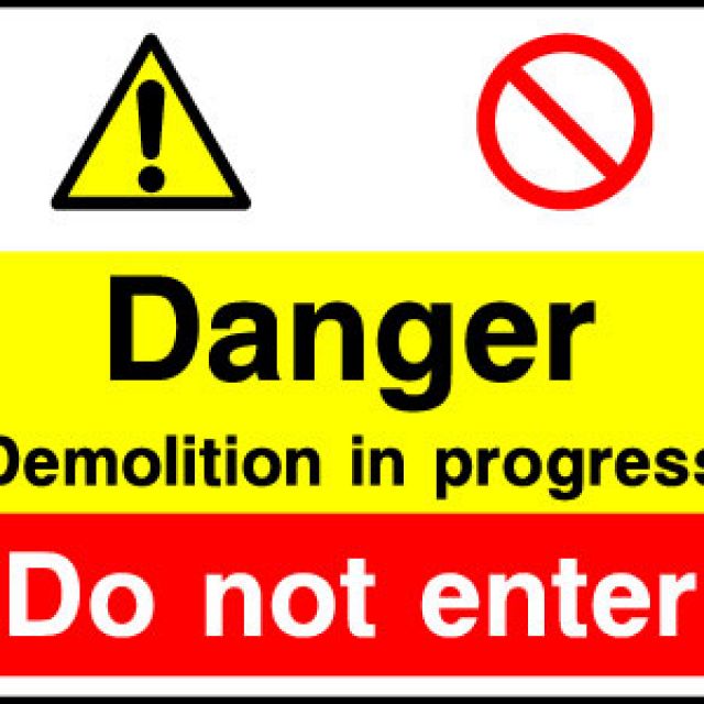 Demolition Sign | HFE Signs & Banners