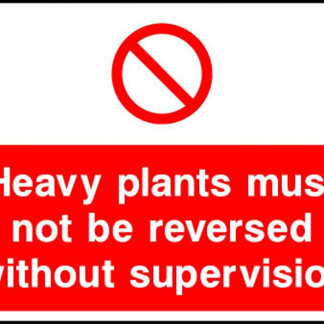 No Reversing Sign | HFE Signs & Banners