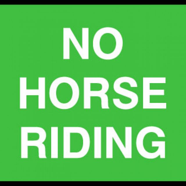 No Horse Riding Sign | HFE Signs & Banners