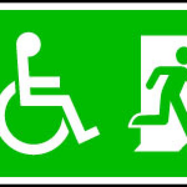 Disabled Exit Ahead Sign | HFE Signs & Banners