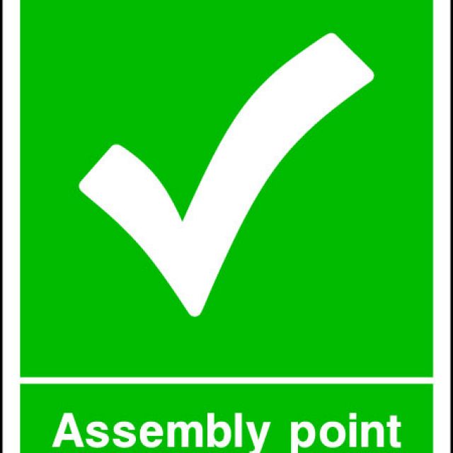 Assembly Point (tick) Sign | HFE Signs & Banners
