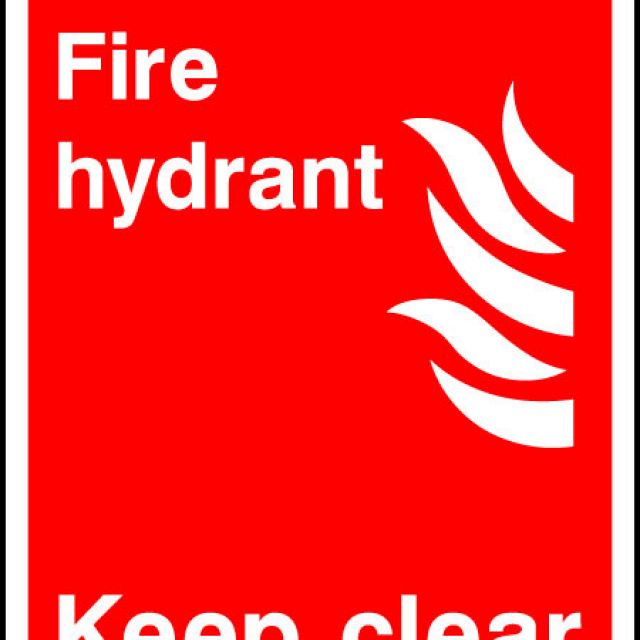 Hydrant Keep Clear Sign | HFE Signs & Banners