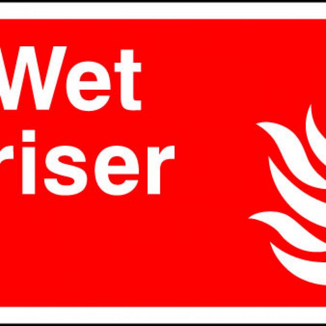 Wet Riser Sign | HFE Signs & Banners