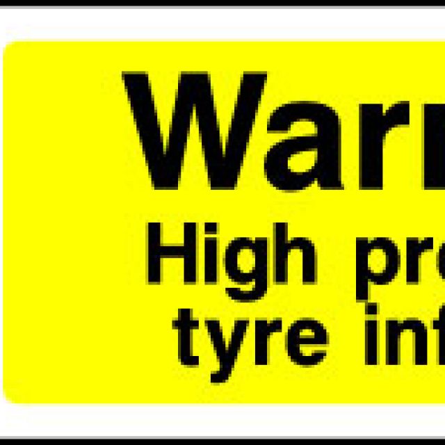 Tyre Inflation Sign | HFE Signs & Banners