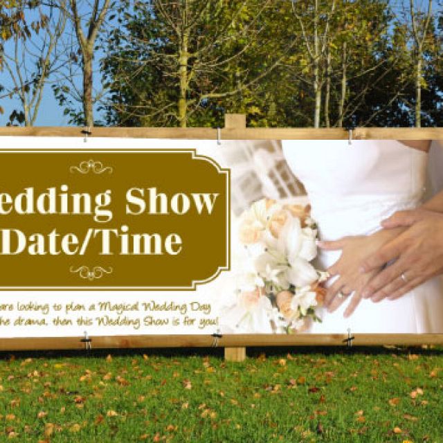 Wedding Show Banner, Bride and Groom Show Banners | HFE