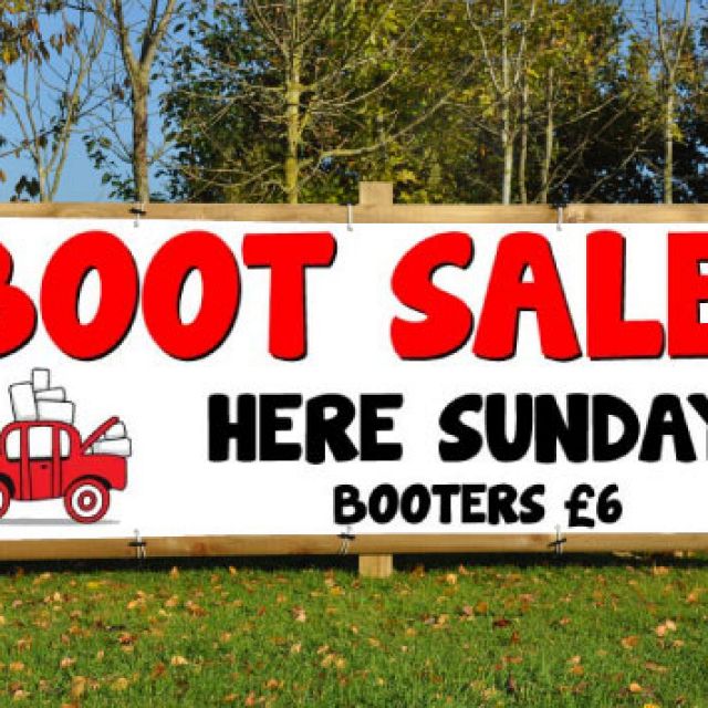 Carboot Sale Banners - FREE UK Delivery with two! Boot Sale Banners