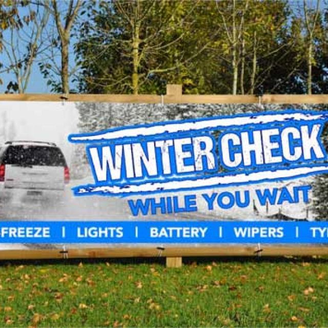 Vehicle Winter Checks Banners - Promote your garage or service centre ...