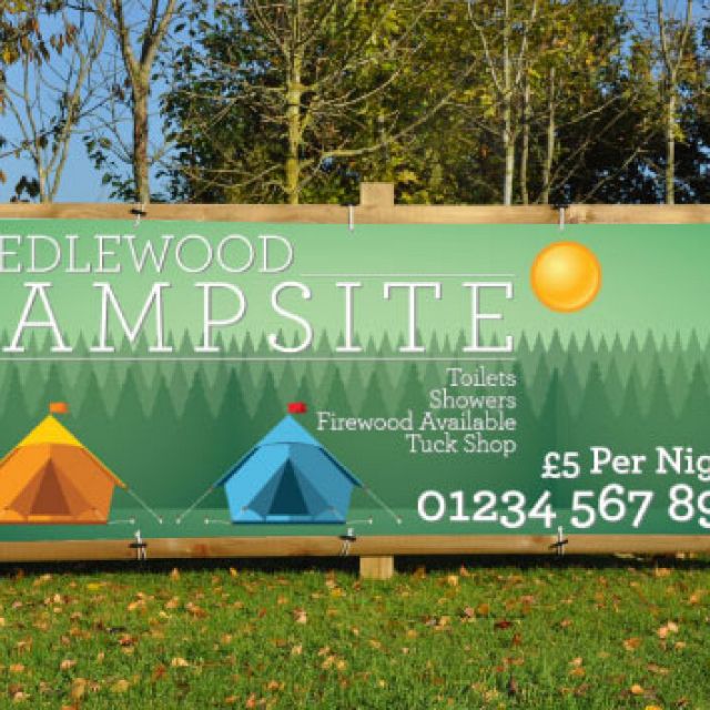 Campsite Holiday Promotional PVC Banners | HFE Signs