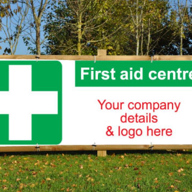 First Aid Banners - Next Day UK | HFE Signs & Banners