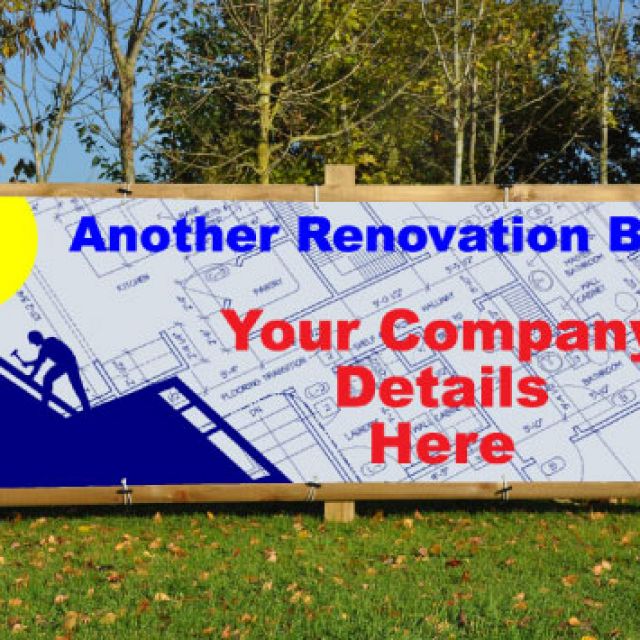 Renovation By Banners - NEXT DAY | HFE Signs & Banners