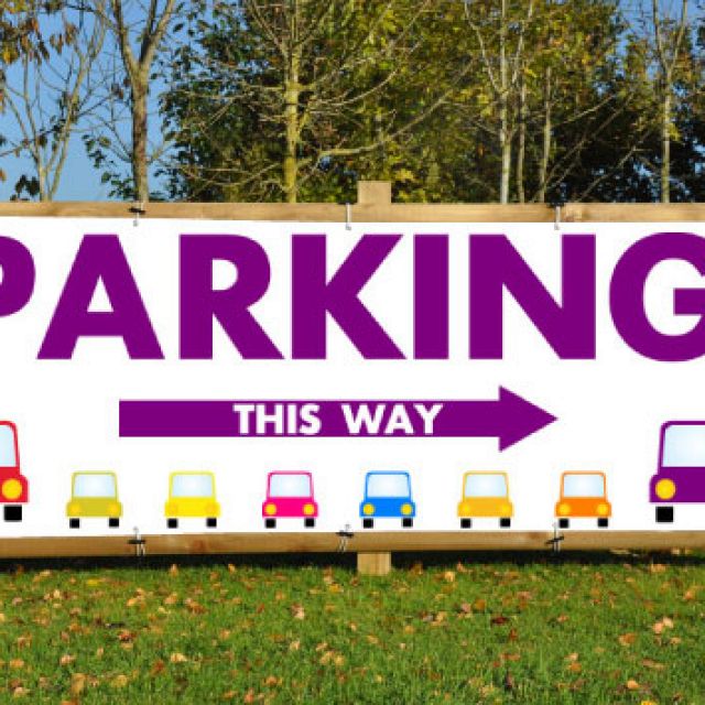 Parking Banners - Next Day UK | HFE Signs & Banners