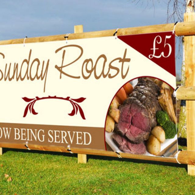 Sunday Roast or Sunday Carvery Outdoor Banners - Next Day UK