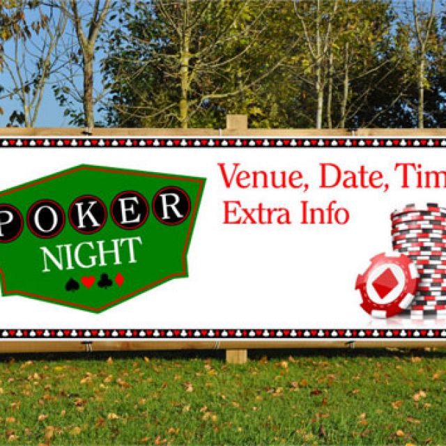 Poker - Night Banners - Next Day UK | HFE Signs & Banners