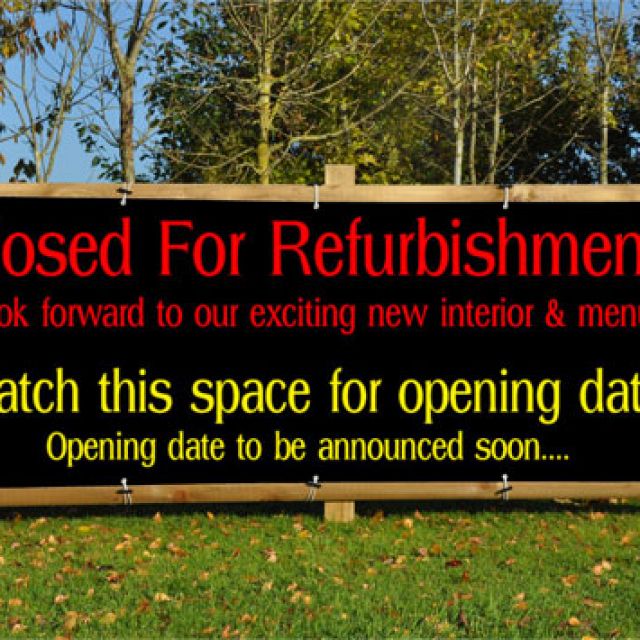 Refurbishment Banners - Next Day UK | HFE Signs & Banners