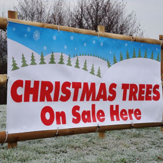 Christmas Tree Banners - Christmas Tree Sale Banners for Advertising UK ...