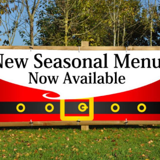 Seasonal Banners, Custom Christmas Dinner Banner Suppliers UK