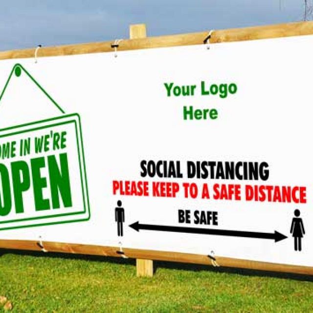 We're Open Banners - Let your customers know you're open for business ...