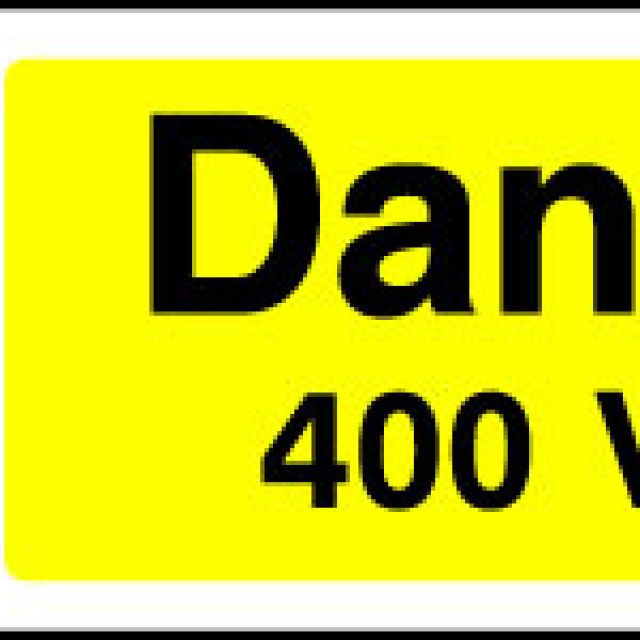 Danger 400V Landscape Sign | HFE Signs & Banners