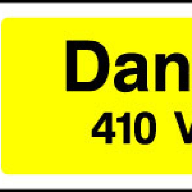 Danger 410V Landscape Sign | HFE Signs & Banners