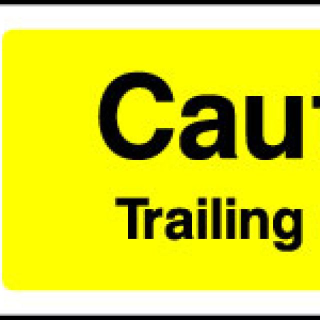 Caution Trailing Cables Landscape Sign | HFE Signs & Banners