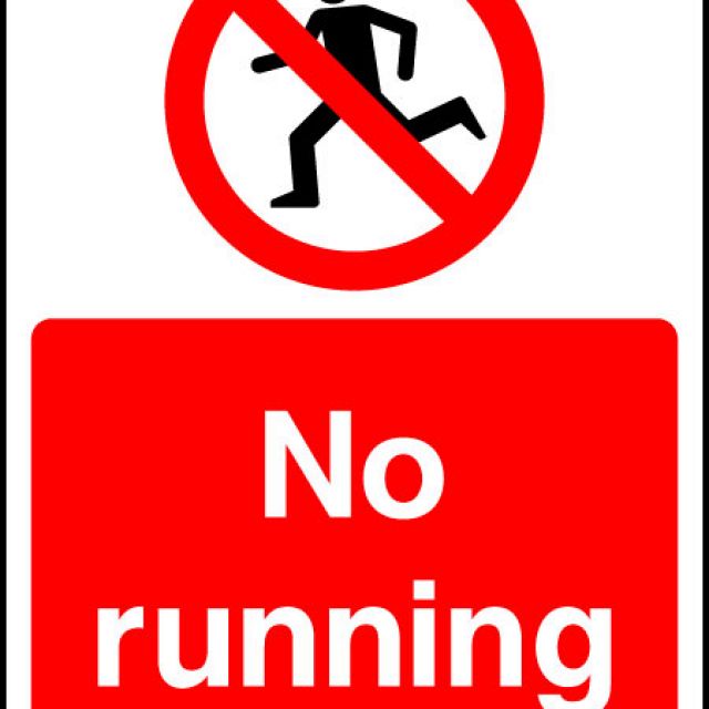 No Running Sign | HFE Signs & Banners
