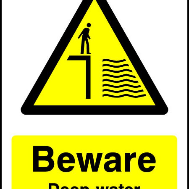 Deep Water Sign | HFE Signs & Banners