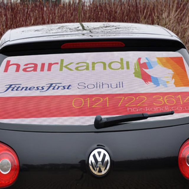 Printed One Way Vision - Custom One Way Vinyl | HFE Signs & Banners