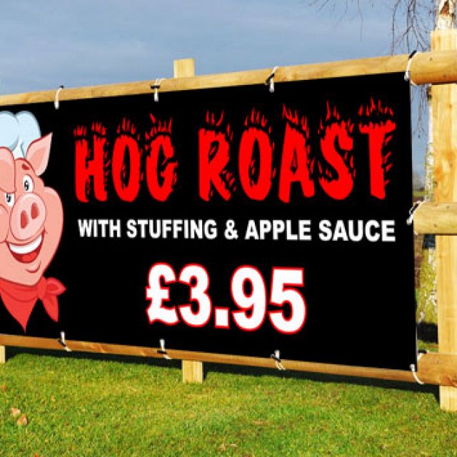 Outdoor Hog Roast Banners | Banner printing from HFE Signs