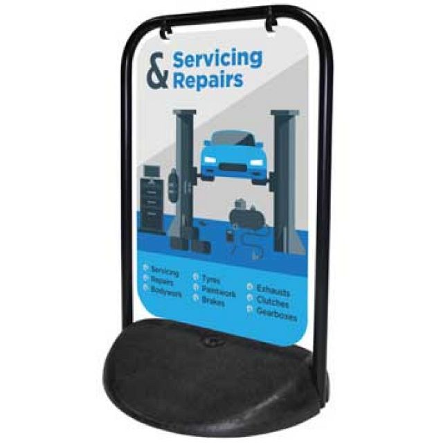 Swinger 2 Panel Pavement Swing Sign from HFE Signs